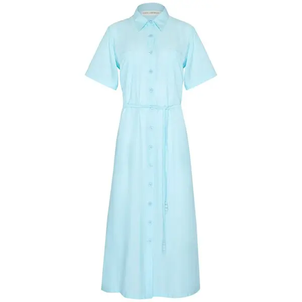 STATE OF GEORGIA The Destination Dress Aqua - Blue