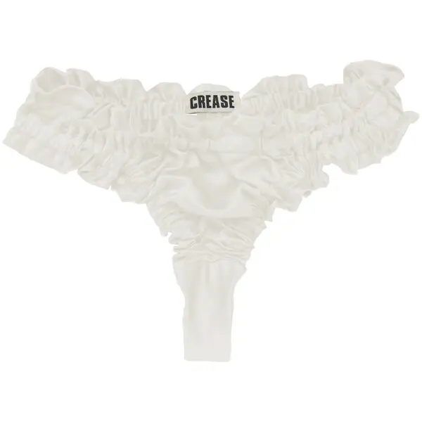 CREASE Silk Scalloped Thong