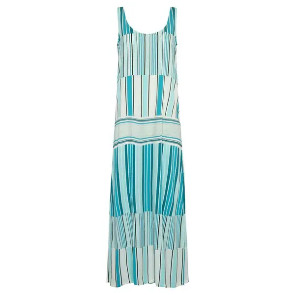 STATE OF GEORGIA The Pamela Dress Luna Stripe - Blue