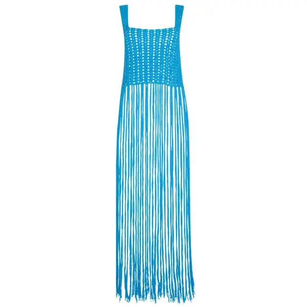 STATE OF GEORGIA Azure Tassel Dress - Blue