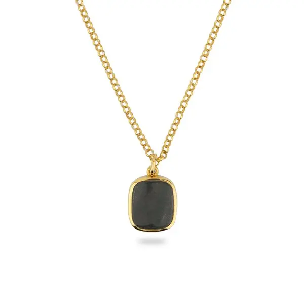 PHIRA LONDON Gold Vermeil And Bloodstone Pendant Necklace - Gold/green
