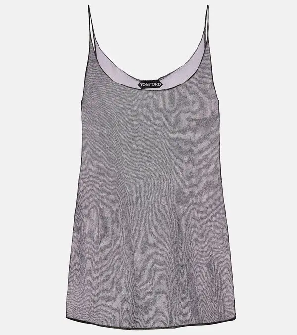 TOM FORD Knitted Sheer Camisole - Black