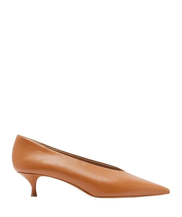 Le Monde Beryl Babouche Leather Pumps - Beige