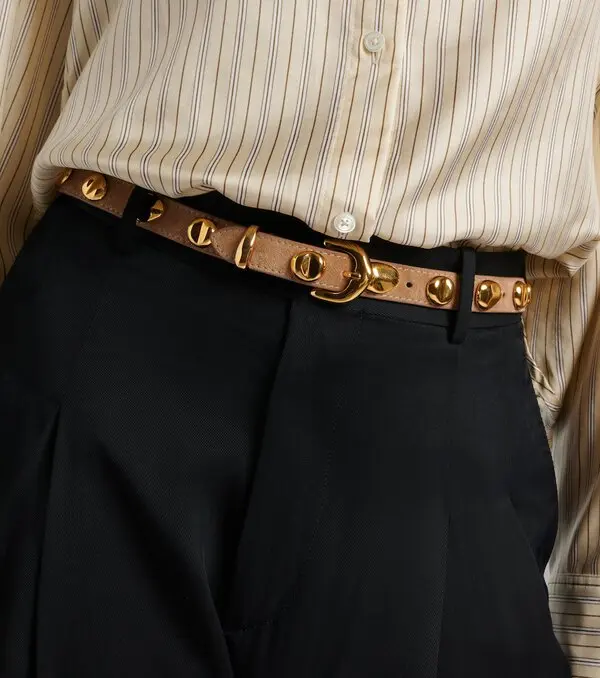 AMANU Vaal Embellished Suede Belt