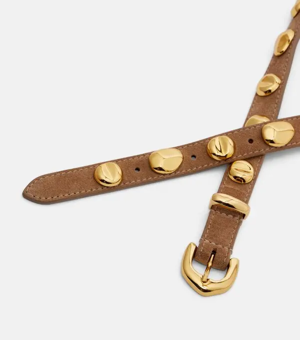 AMANU Vaal Embellished Suede Belt