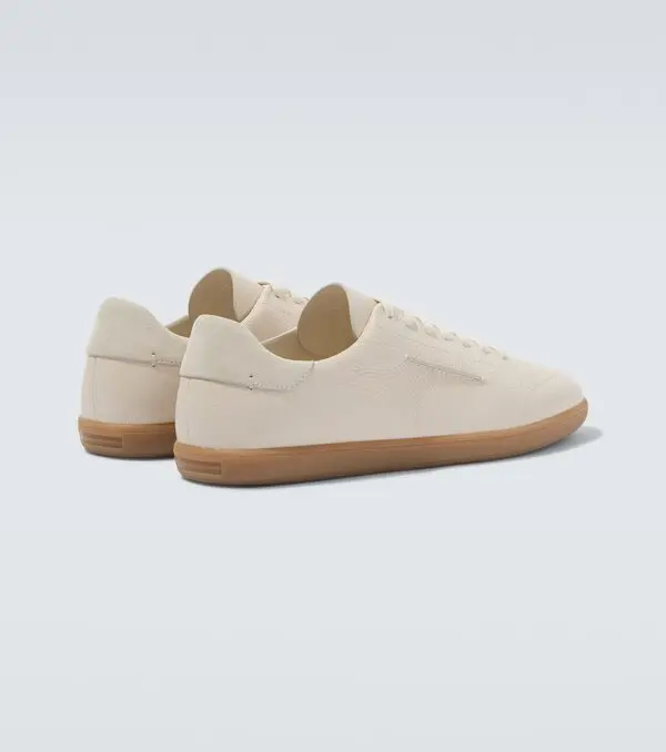 Zegna 232 Leather Lace-up Sneakers - White