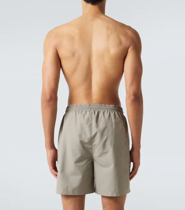 Brunello Cucinelli Logo Swim Trunks - Green