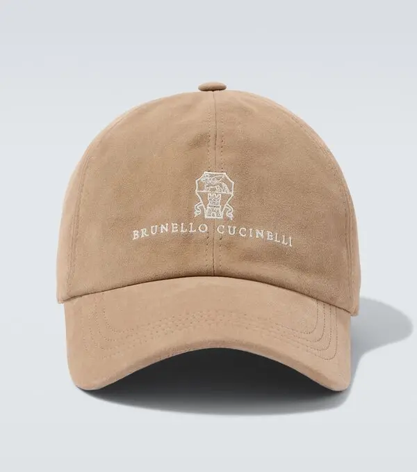 Brunello Cucinelli Suede Baseball Cap - Beige