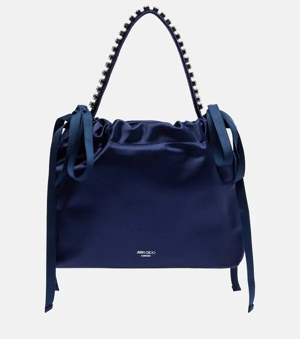 JIMMY CHOO Drawstring Embellished Mini Bag - Blue