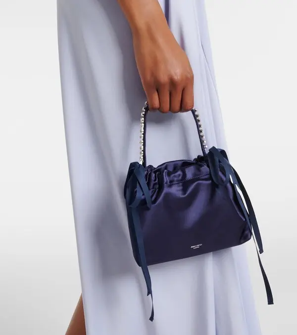 JIMMY CHOO Drawstring Embellished Mini Bag