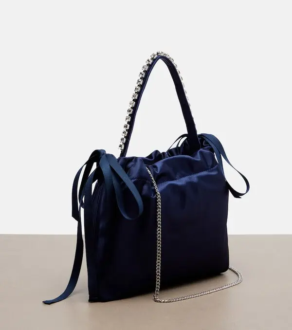 JIMMY CHOO Drawstring Embellished Mini Bag