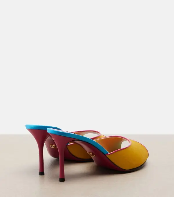 Dolce & Gabbana Keira Satin Mules
