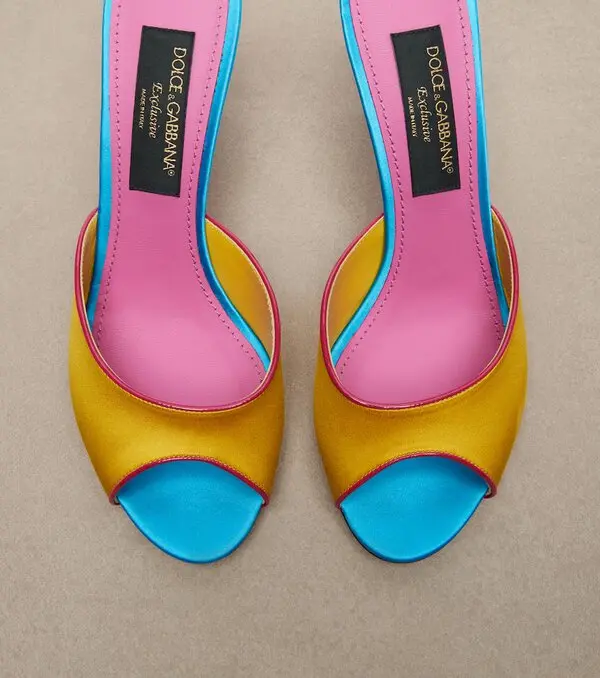 Dolce & Gabbana Keira Satin Mules
