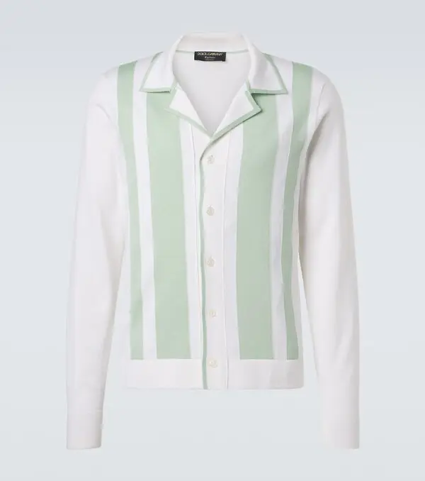 Dolce & Gabbana Striped Wool And Silk Shirt