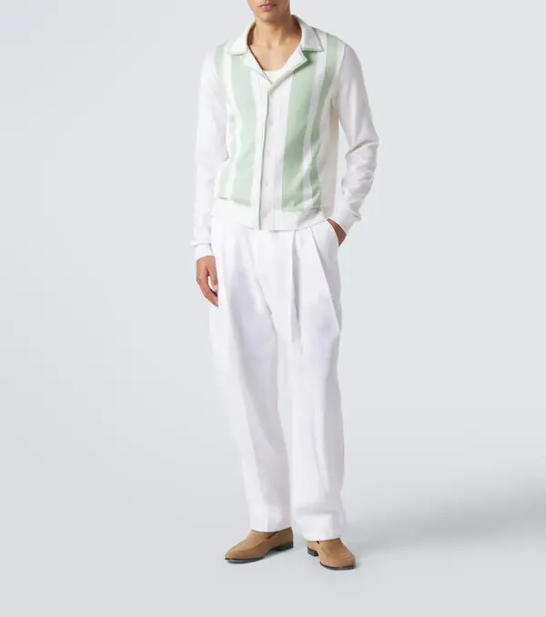 Dolce & Gabbana Striped Wool And Silk Shirt