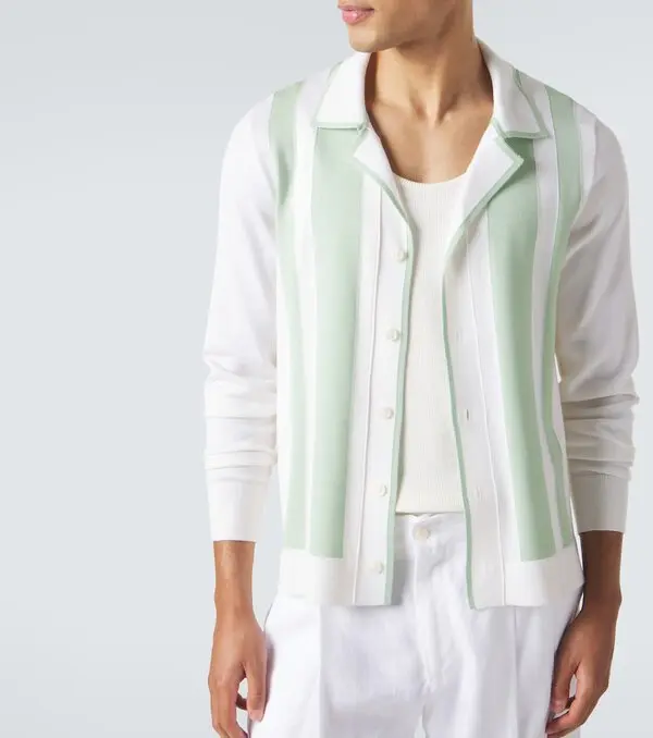 Dolce & Gabbana Striped Wool And Silk Shirt