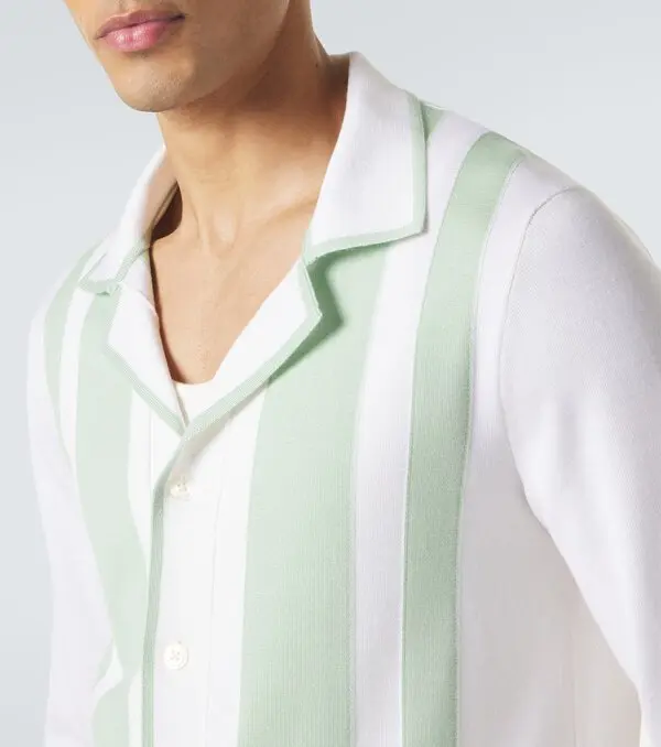 Dolce & Gabbana Striped Wool And Silk Shirt
