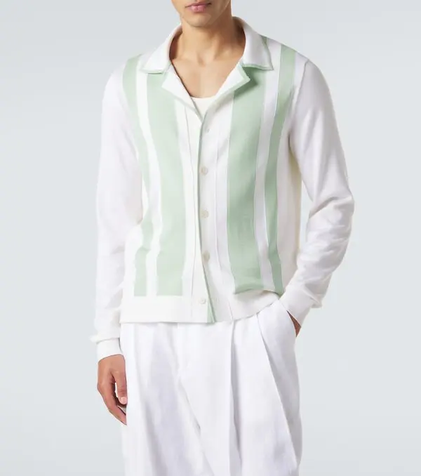 Dolce & Gabbana Striped Wool And Silk Shirt