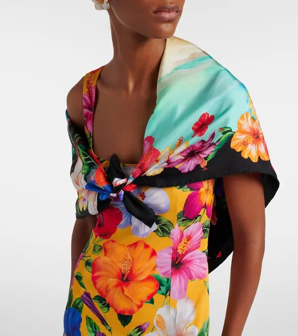 Dolce & Gabbana Printed Silk Twill Scarf