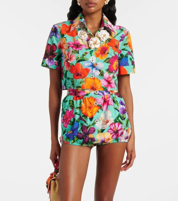 Dolce & Gabbana Floral Cotton Shorts - Multicoloured
