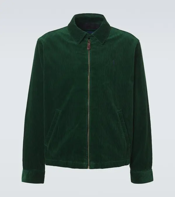 Polo Ralph Lauren Cotton Corduroy Zip-up Jacket - Green