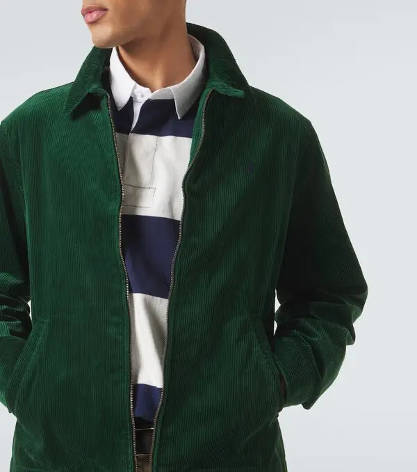 Polo Ralph Lauren Cotton Corduroy Zip-up Jacket - Green