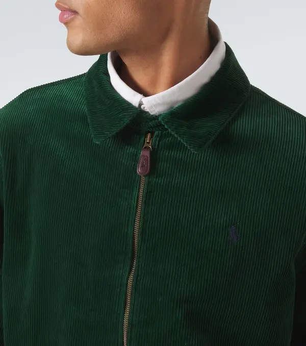 Polo Ralph Lauren Cotton Corduroy Zip-up Jacket - Green