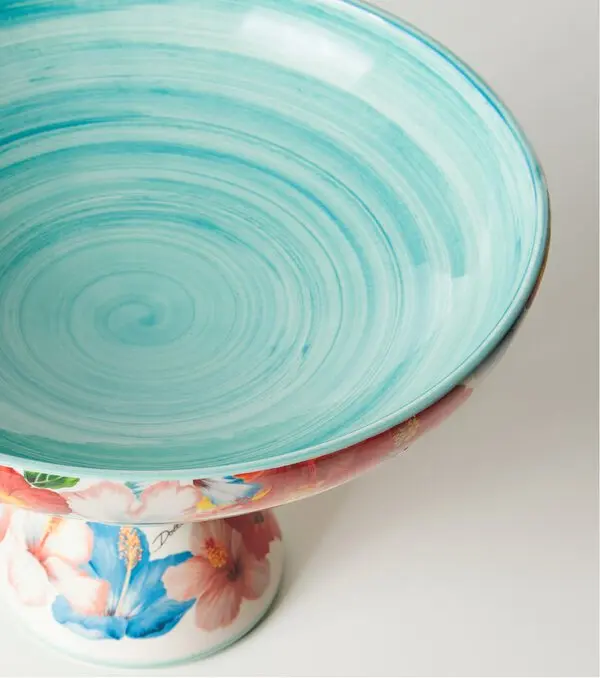 Dolce & Gabbana Floral Ceramic Serving Stand