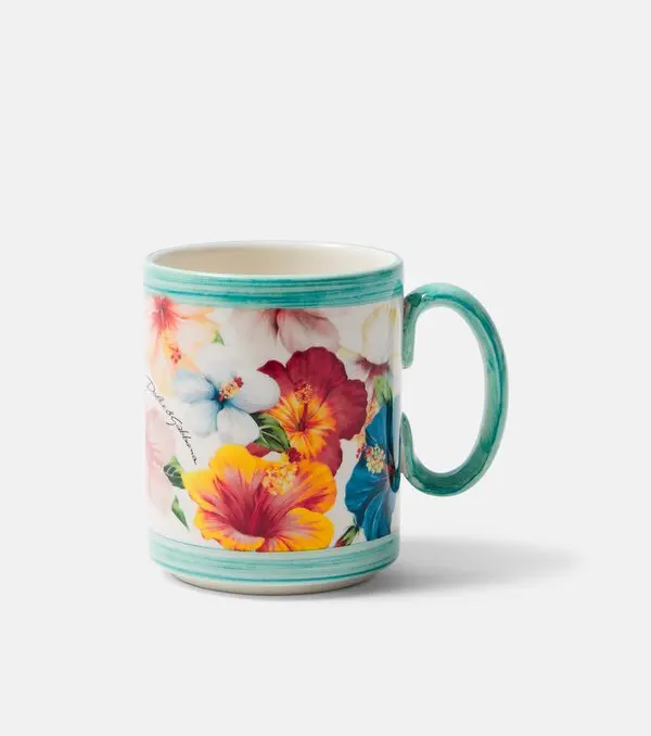 Dolce & Gabbana Floral Ceramic Mug - Multicoloured