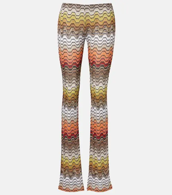 Missoni Wave Lame Slim Pants - Multicoloured
