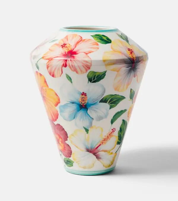 Dolce & Gabbana Floral Ceramic Vase - Multicoloured