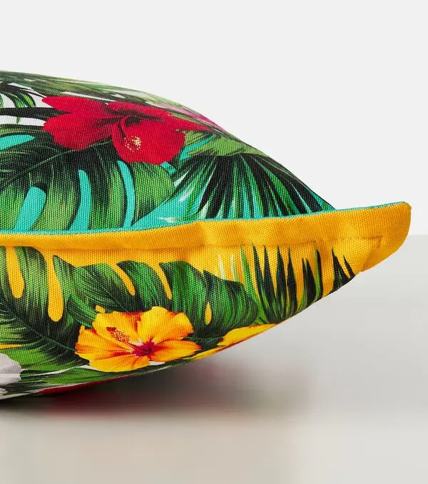 Dolce & Gabbana Floral Cotton Canvas Cushion