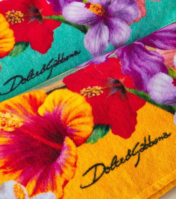 Dolce & Gabbana Printed Cotton Terry Beach Towel - Multicoloured