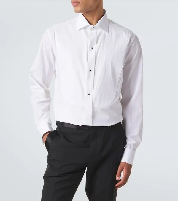 Canali Cotton Tuxedo Shirt