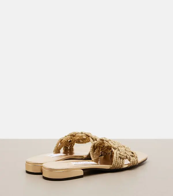 JIMMY CHOO Chara Woven Slides