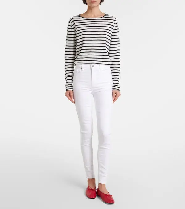 FRAME Le High Skinny Jeans - White