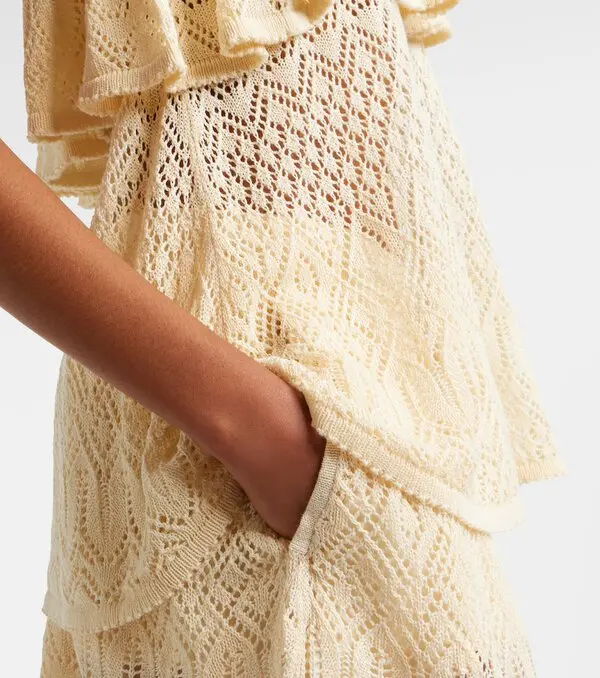 Zimmermann Mahon Knitted Lace Top