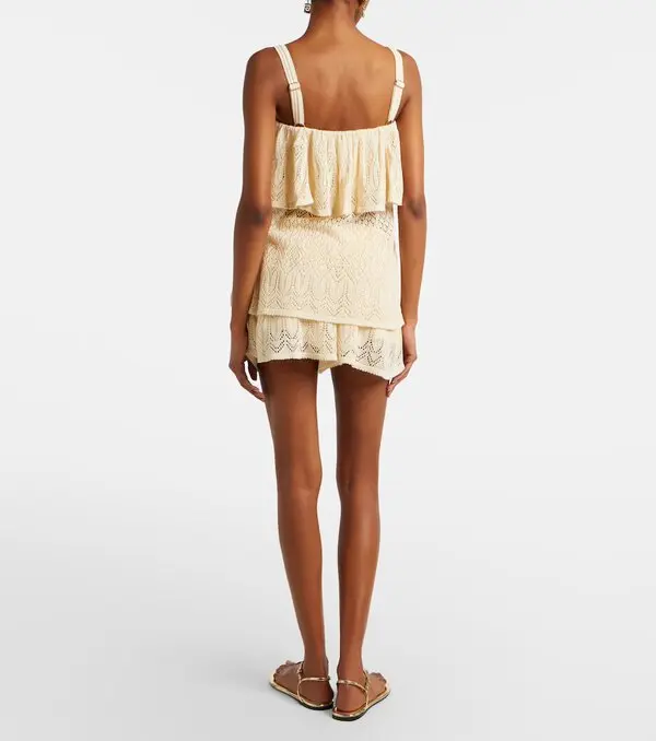Zimmermann Mahon Knitted Lace Top