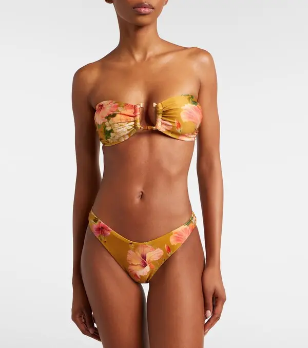Zimmermann Mahon Floral Bikini - Brown