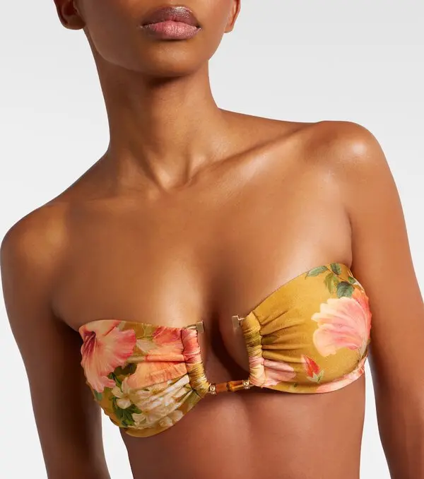 Zimmermann Mahon Floral Bikini - Brown
