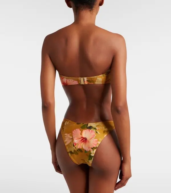 Zimmermann Mahon Floral Bikini - Brown