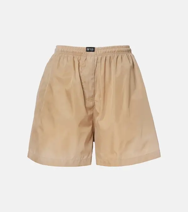 Prada Re-nylon Shorts - Beige