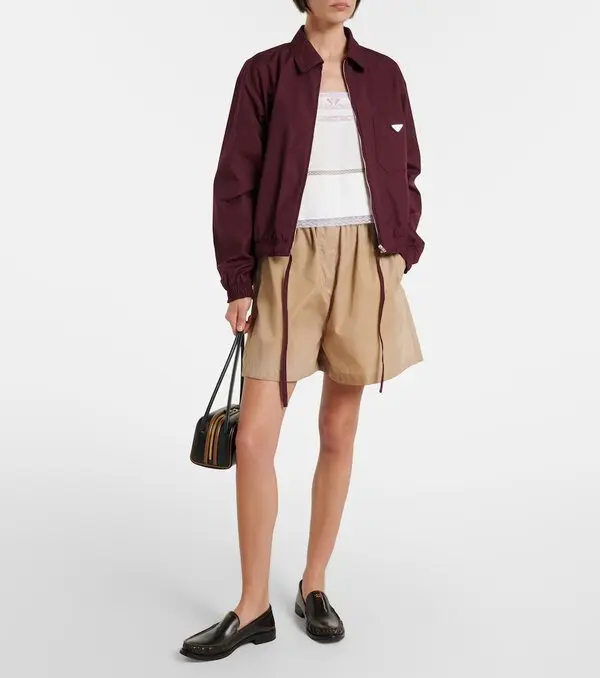 Prada Re-nylon Shorts - Beige