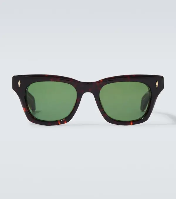 JACQUES MARIE MAGE Dealan Square Sunglasses - Brown