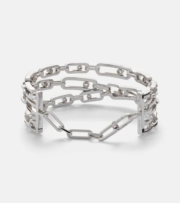 Messika Move Link 18kt White Gold Diamond Bracelet