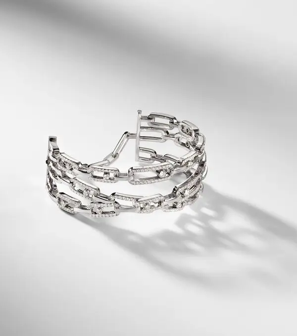 Messika Move Link 18kt White Gold Diamond Bracelet