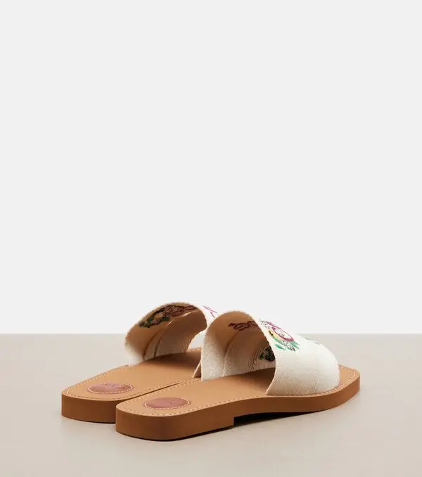 Chloé Woody Slides - White