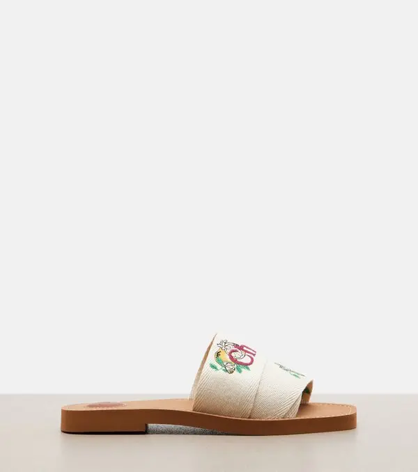 Chloé Woody Slides - White