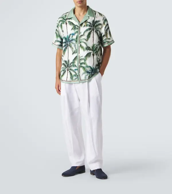 Dolce & Gabbana Printed Silk Twill Shirt