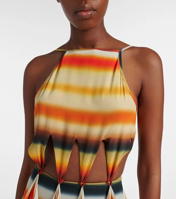Loewe Striped Silk Maxi Dress